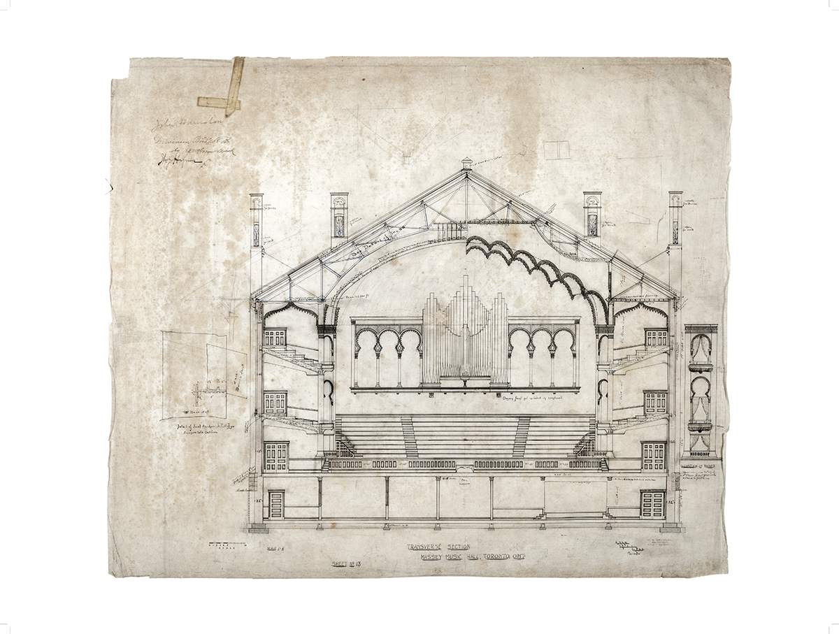 Massey Hall Architectural Ceiling Poster